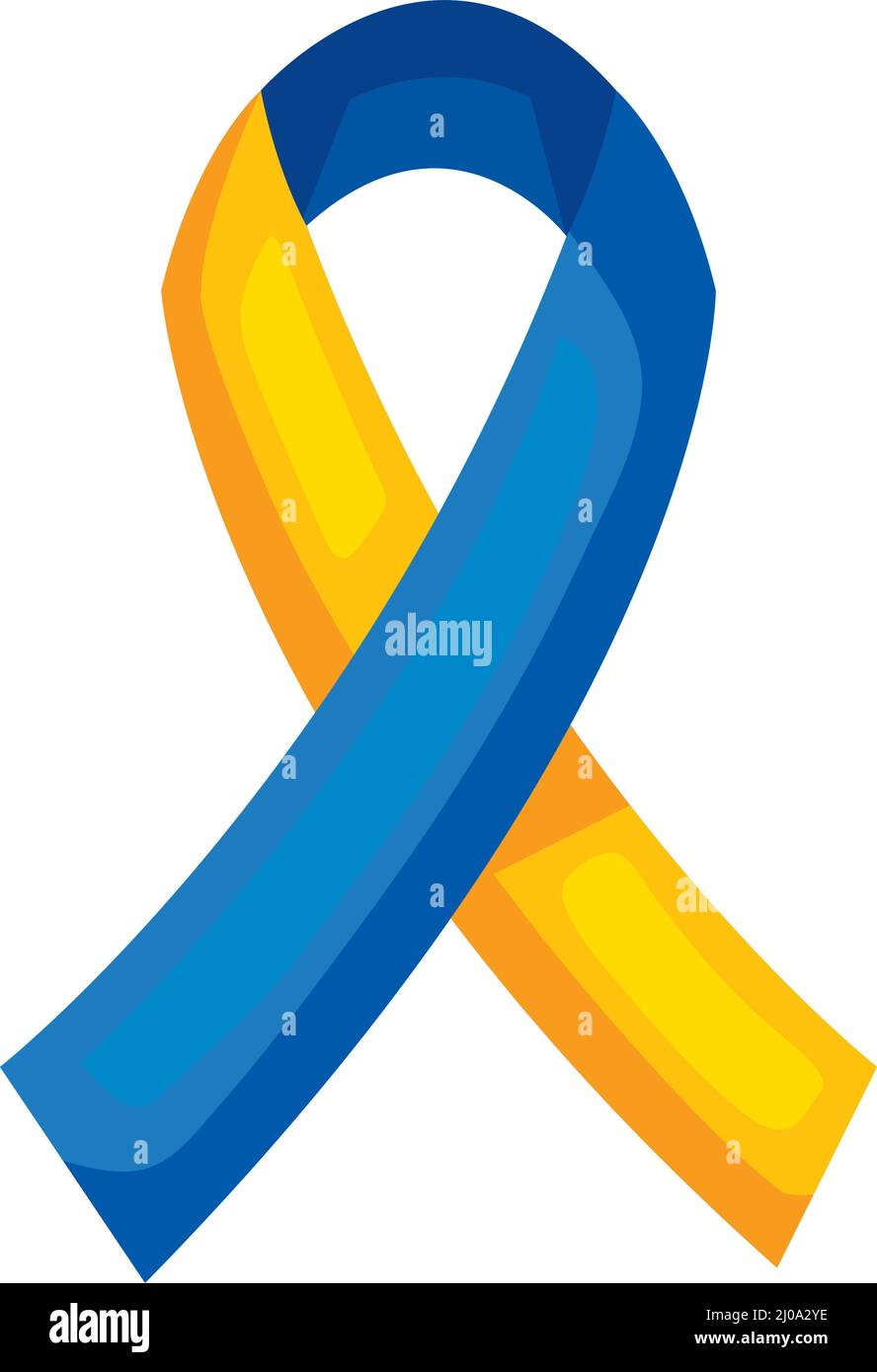 down syndrome ribbon Stock Vector Image & Art - Alamy