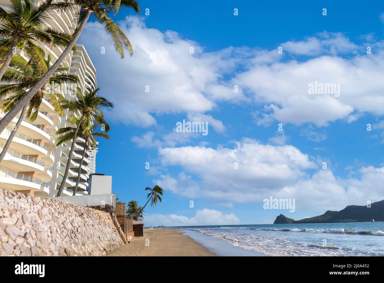 Mexico, Mazatlan ocean views and condominiums near Golden Zone ...