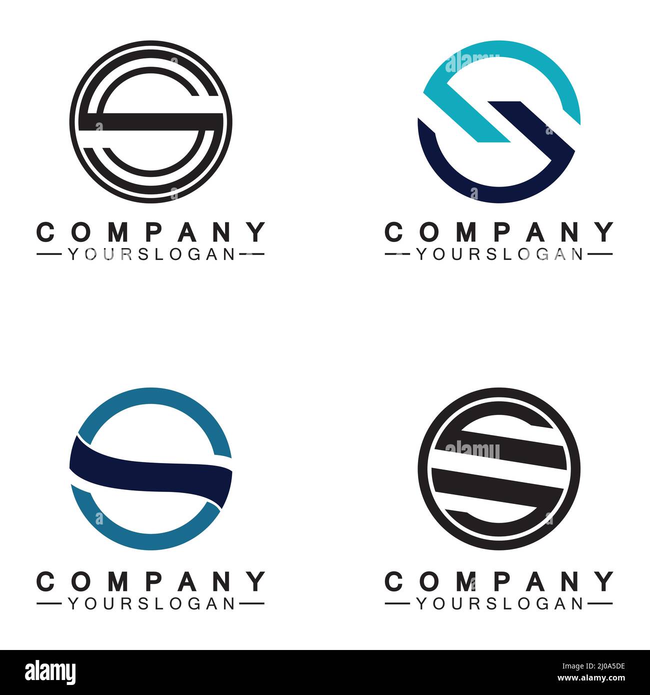 Letter S Circle Logo Vector Design Template Stock Vector Image & Art ...