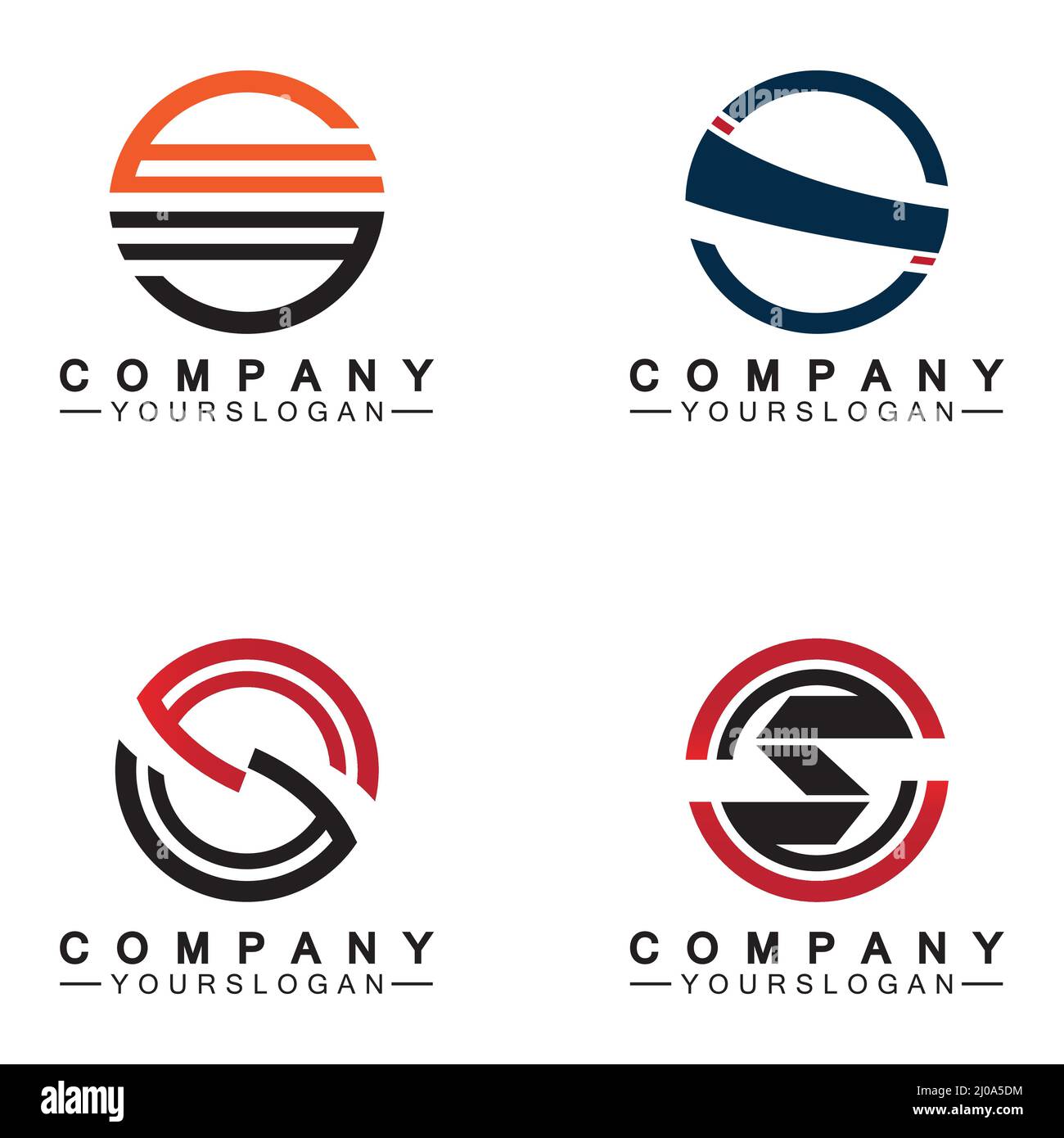 Letter S Circle Logo Vector Design Template Stock Vector Image & Art ...