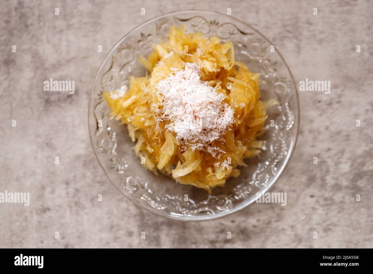 Sawut, Indonesian traditional Snack made from Steamed Shredded Cassava ...