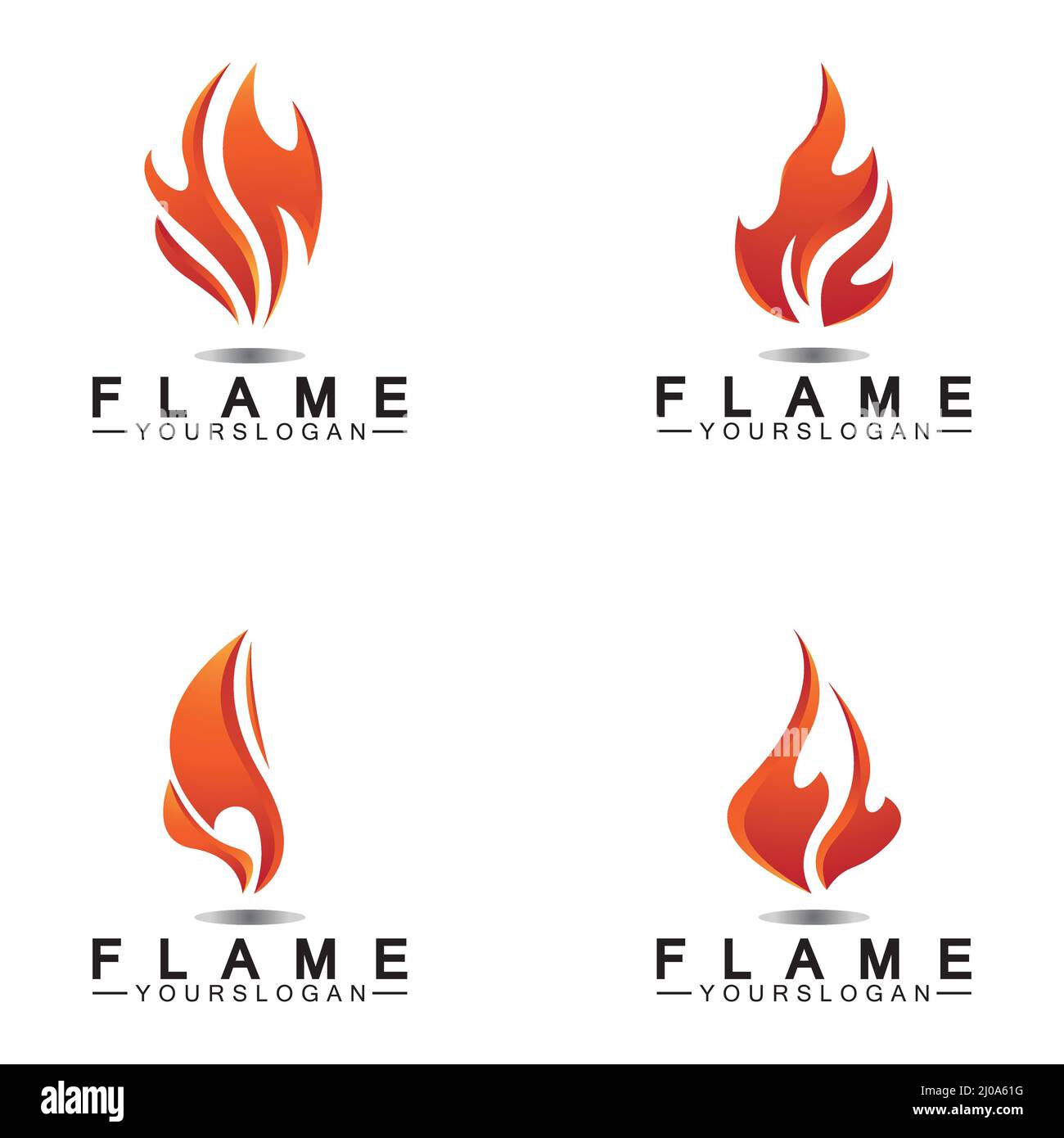 Fire Flame Logo design vector template Stock Vector Image & Art - Alamy