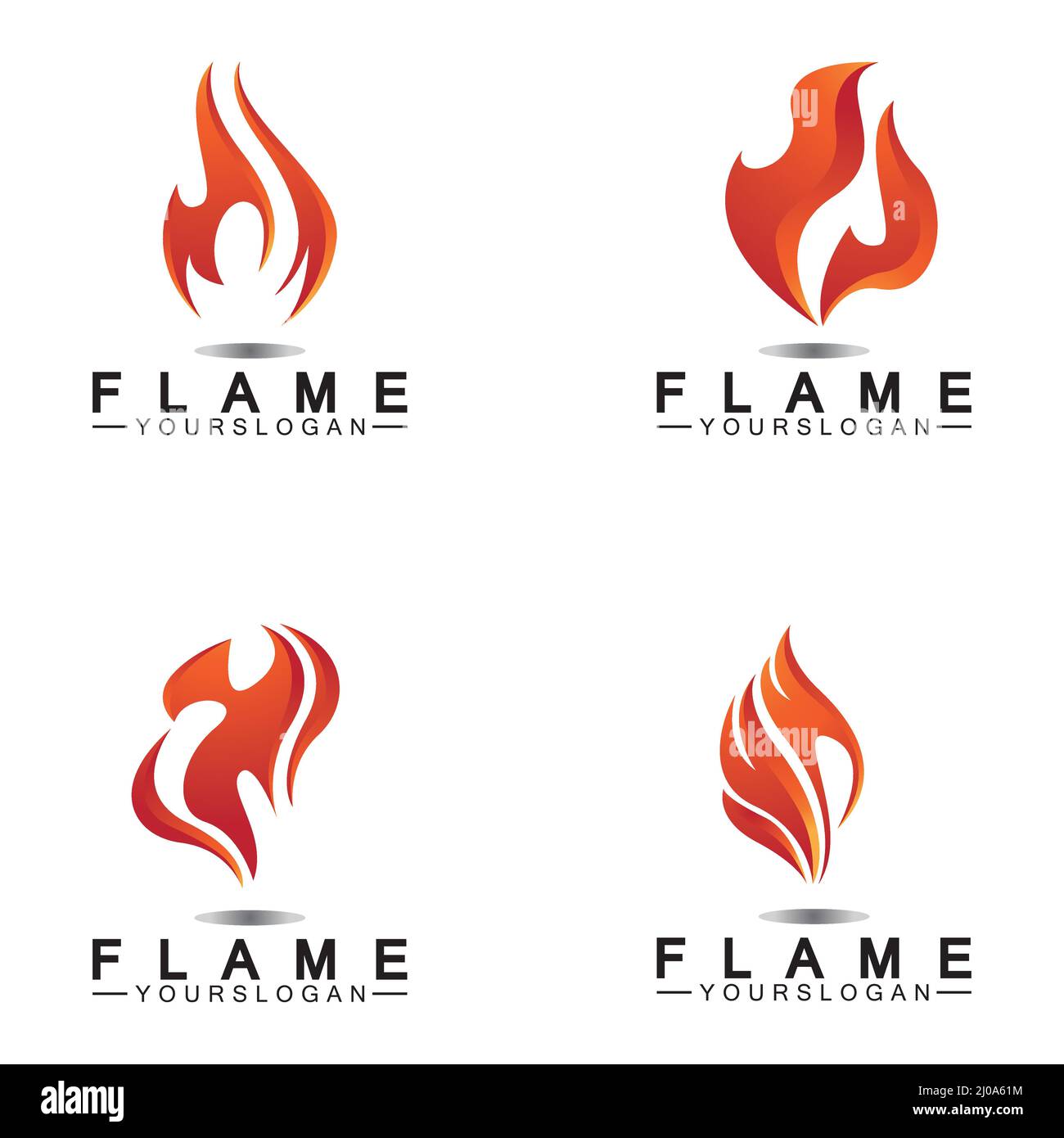 Fire Flame Logo design vector template Stock Vector Image & Art - Alamy
