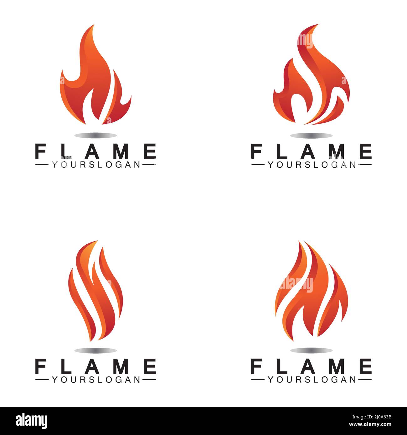 Fire Flame Logo design vector template Stock Vector Image & Art - Alamy