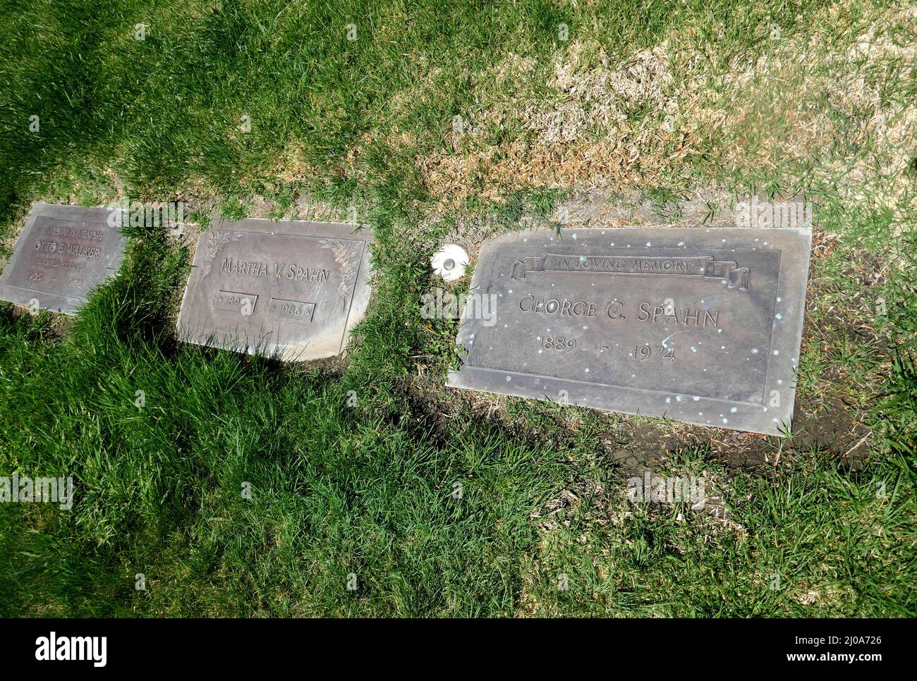 Santa Clarita, California, USA 17th March 2022 Rancher George C. Spahn's Grave and wife Martha ...