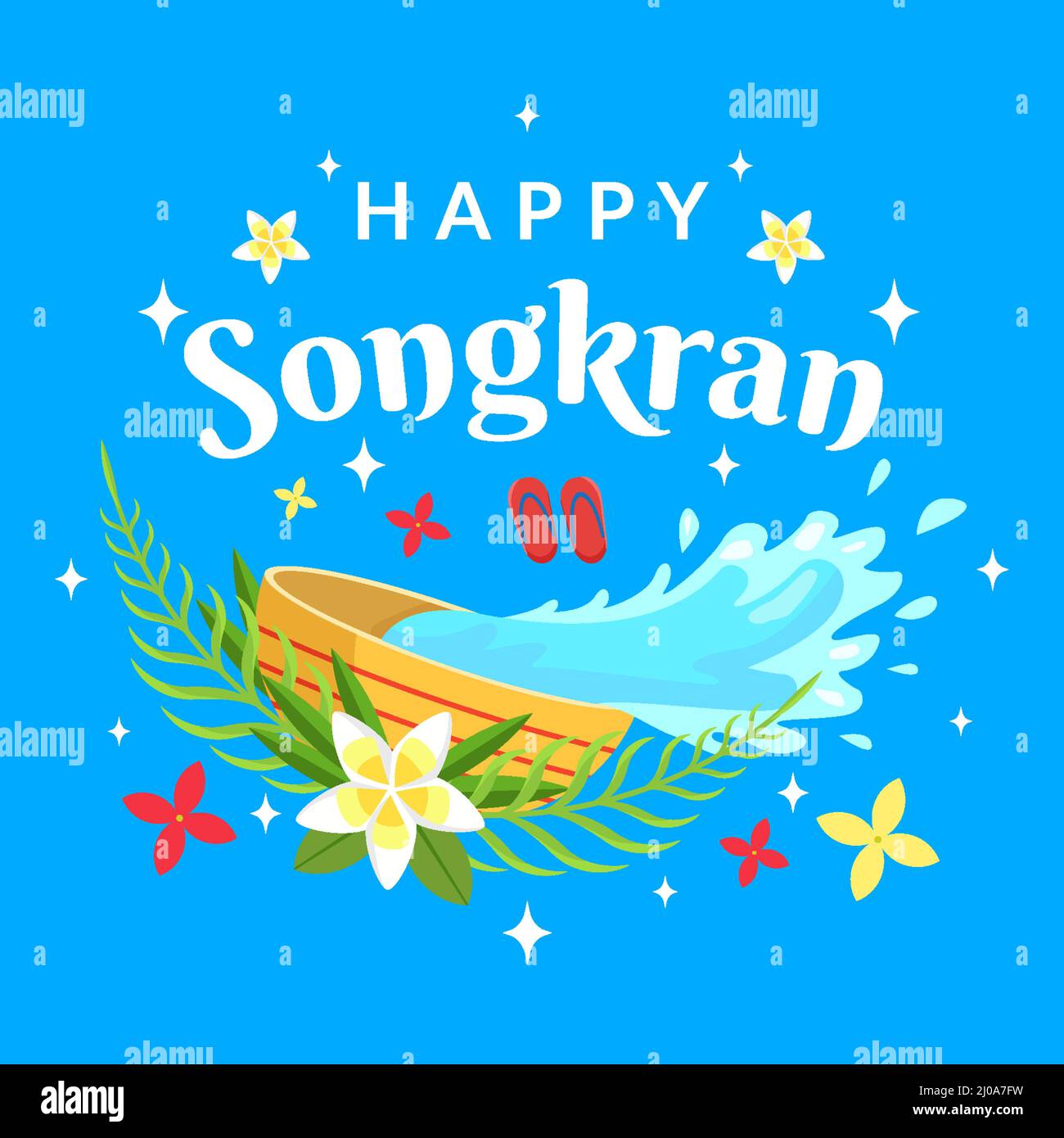 Songkran vector vectors hi-res stock photography and images - Alamy