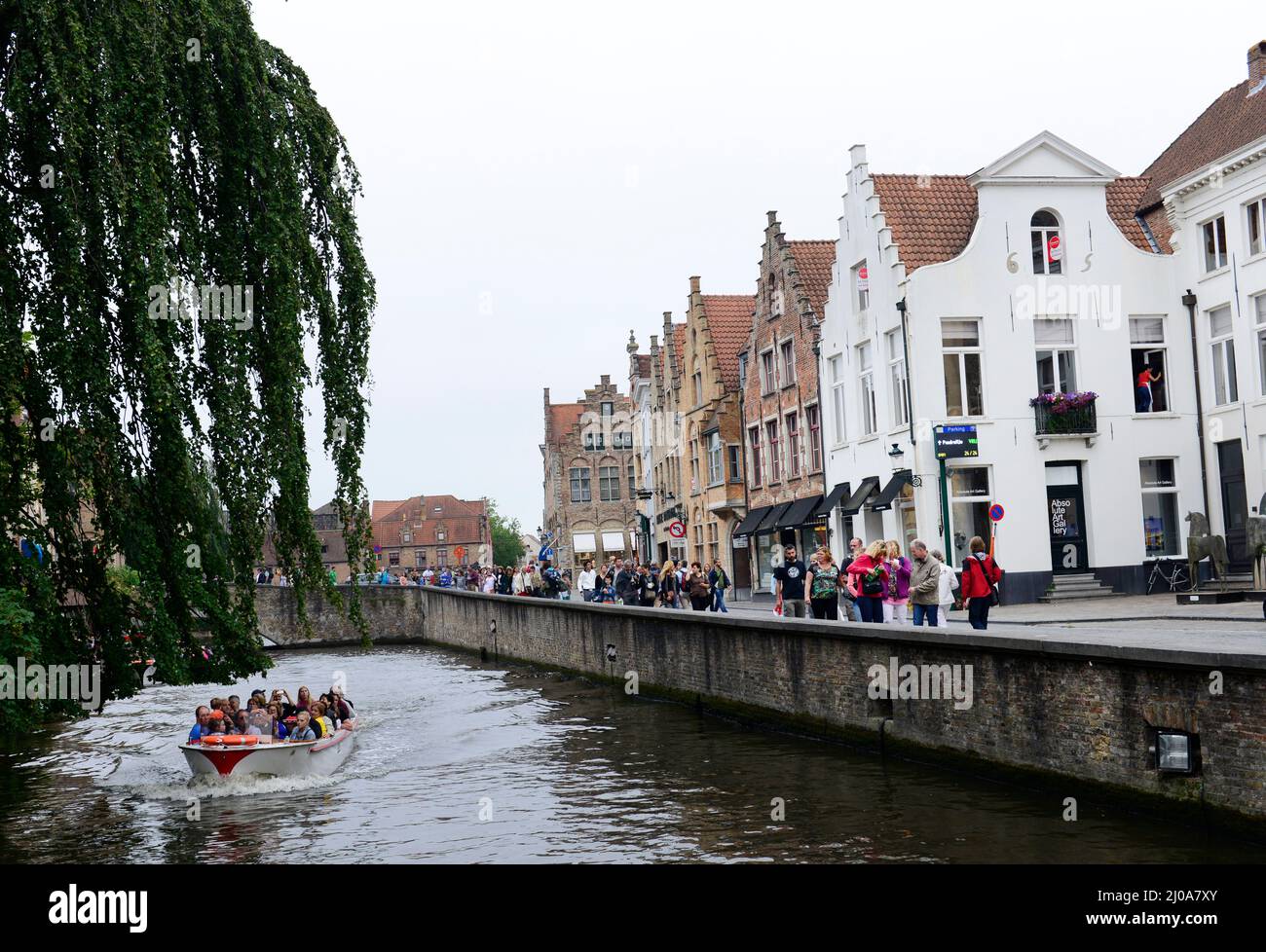 Beautiful old buildings in the old city of Bruges Stock Photo - Alamy