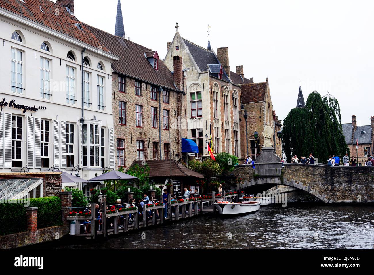 Beautiful old buildings in the old city of Bruges Stock Photo - Alamy
