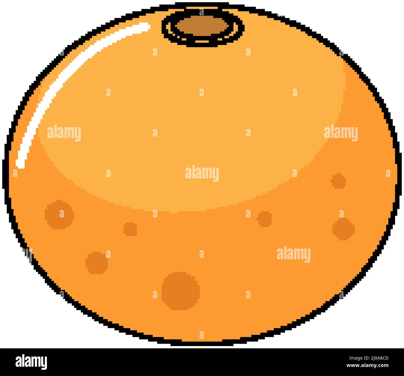 Simple moon on white background illustration Stock Vector Image & Art ...