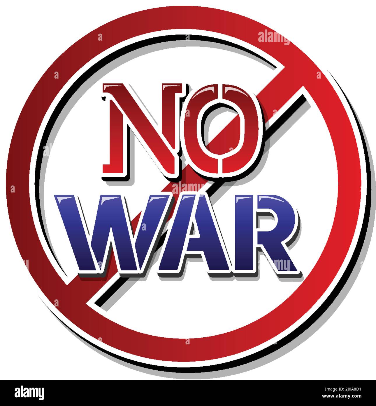 Font design with word No war illustration Stock Vector Image & Art - Alamy