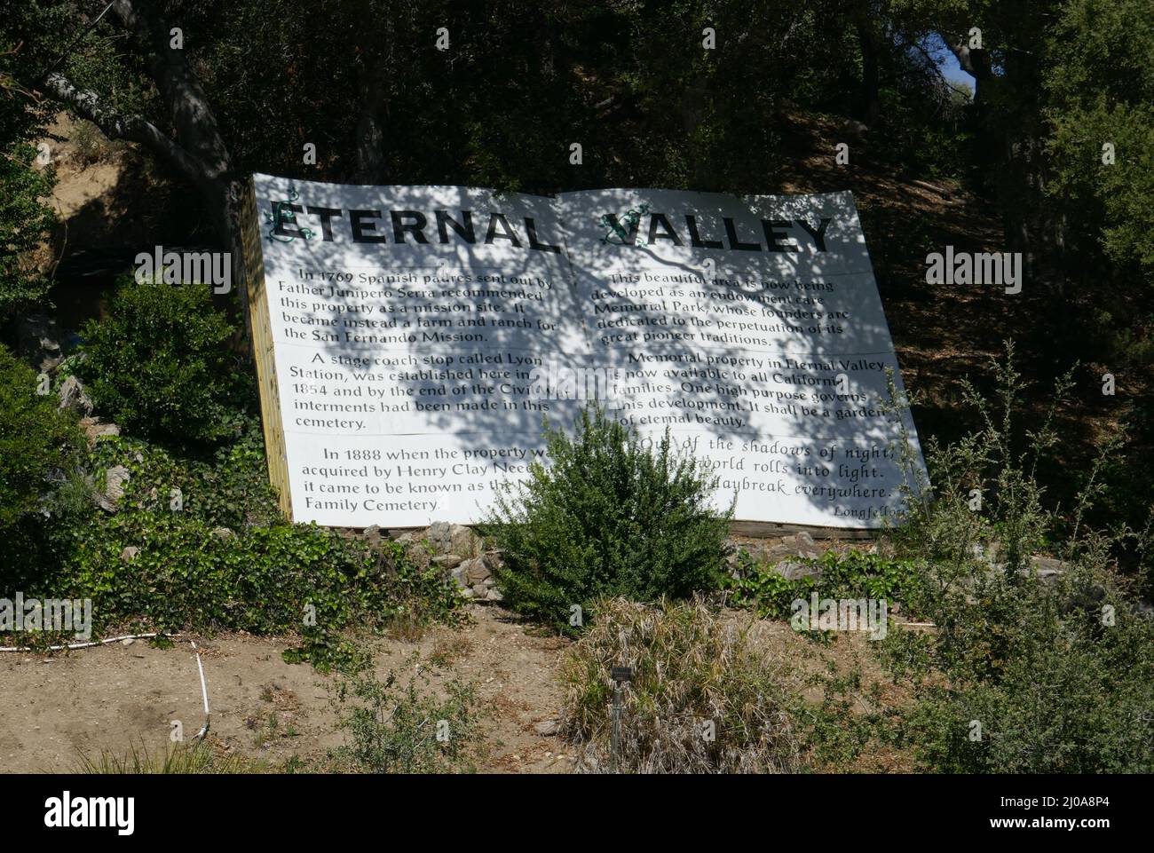 Santa Clarita, California, USA 17th March 2022 Eternal Valley Memorial ...