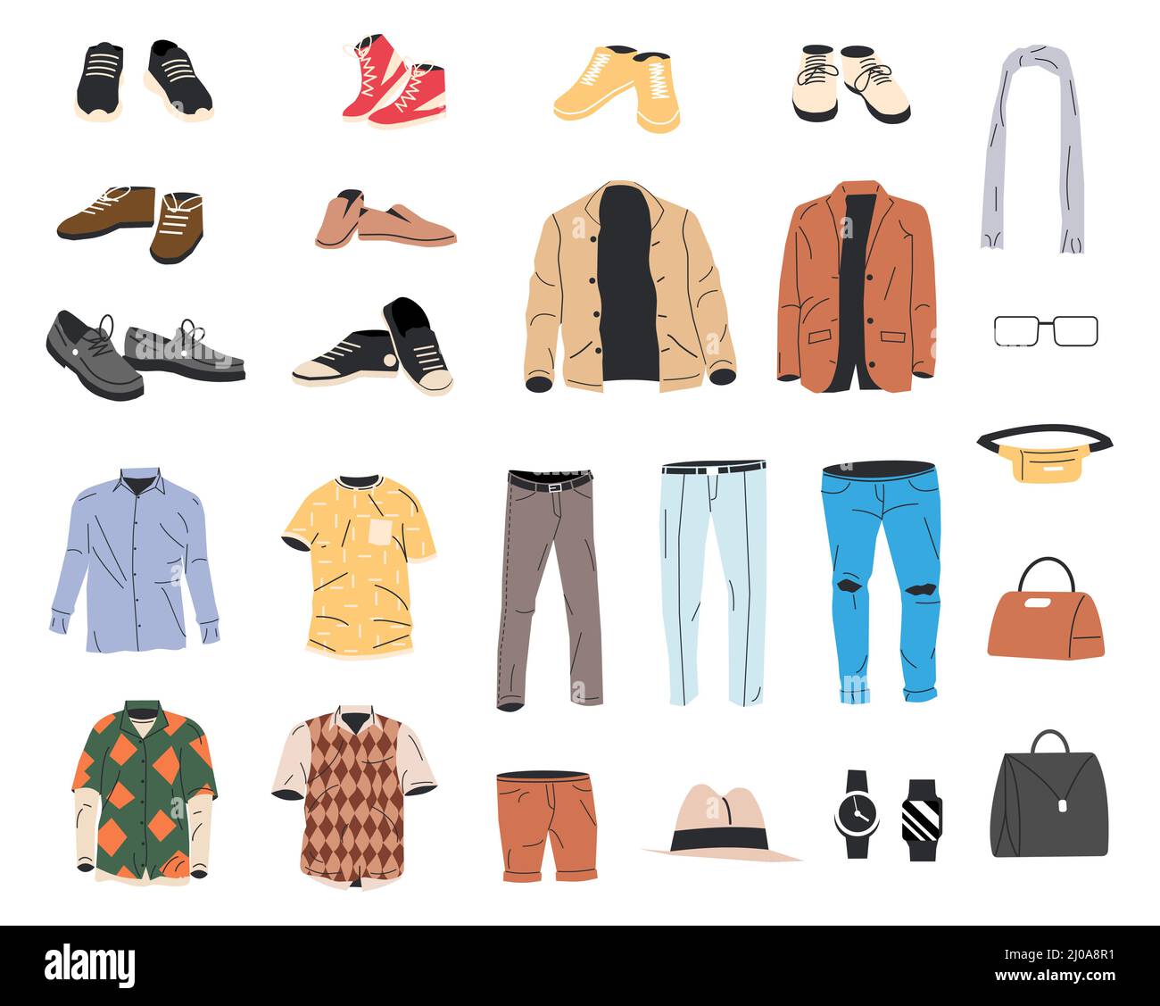 Collection of Man Wardrobe Stock Vector Image & Art - Alamy