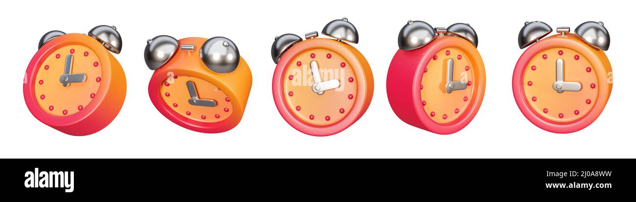 Schedule alarm icons on Cut Out Stock Images & Pictures - Alamy