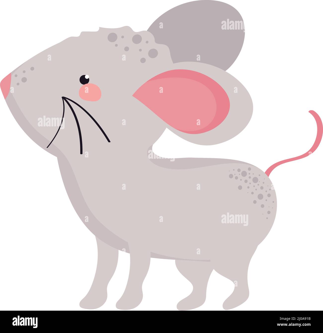 cute mouse spring animal Stock Vector Image & Art - Alamy