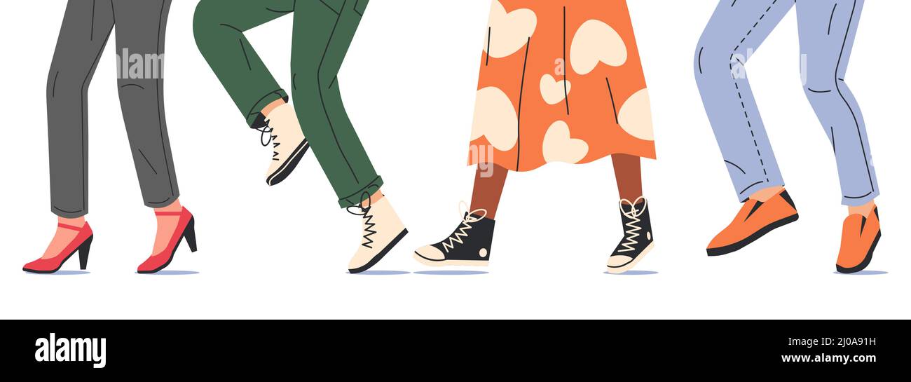 Walking in boots model Stock Vector Images - Alamy