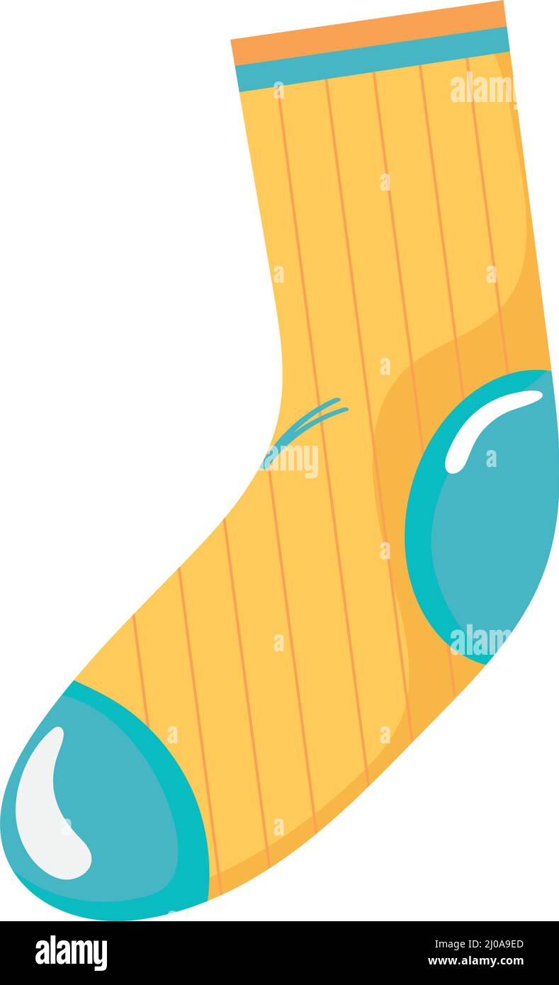 sock yellow color Stock Vector Image & Art - Alamy