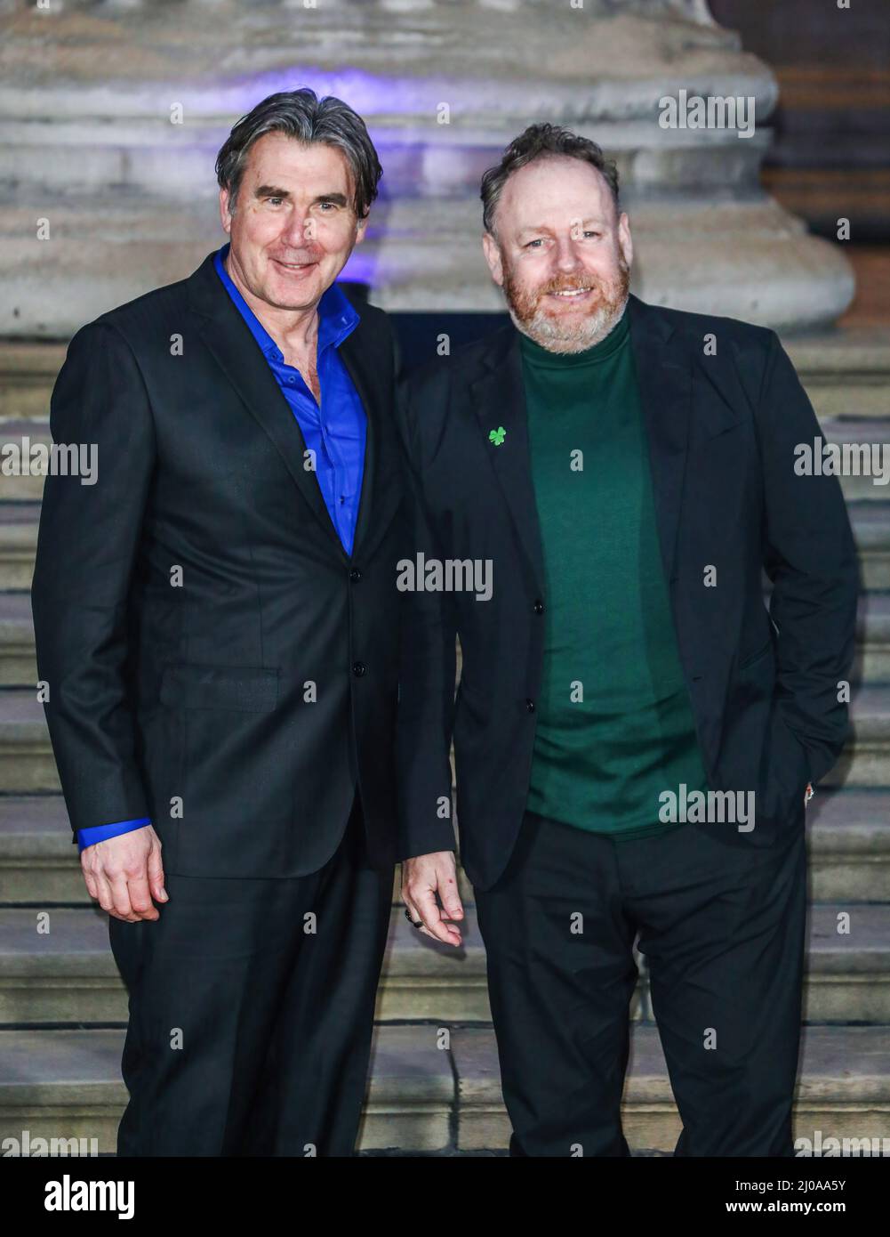 London, UK. 17th Mar, 2022. Ian Kelsey (L) and David Ganly (R) attend ...