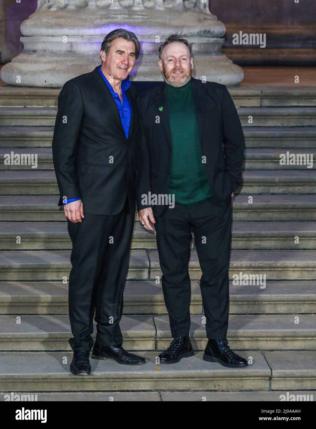 London, UK. 17th Mar, 2022. Ian Kelsey (L) and David Ganly (R) attend ...