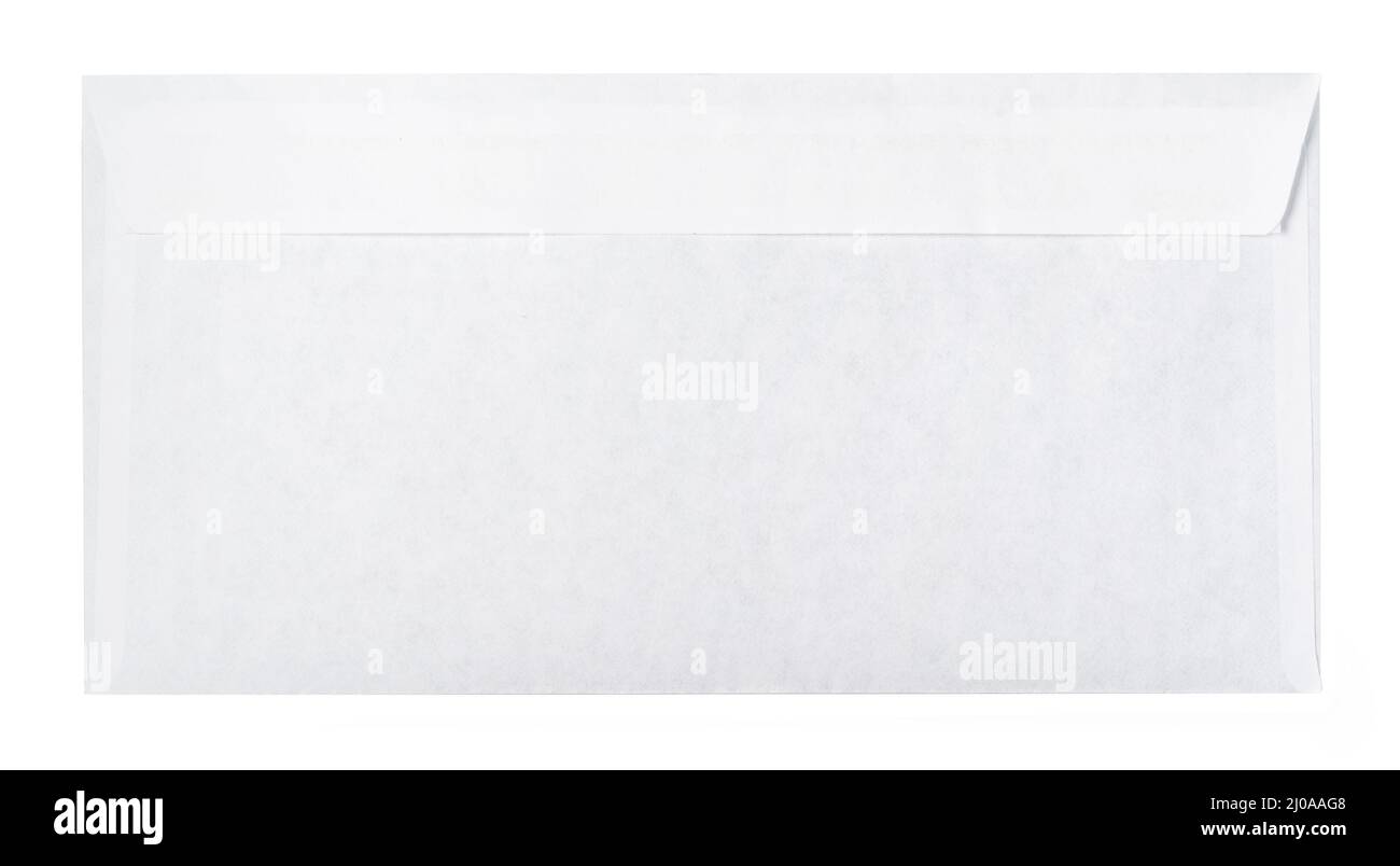 Blank envelope isolated on white background Stock Photo - Alamy