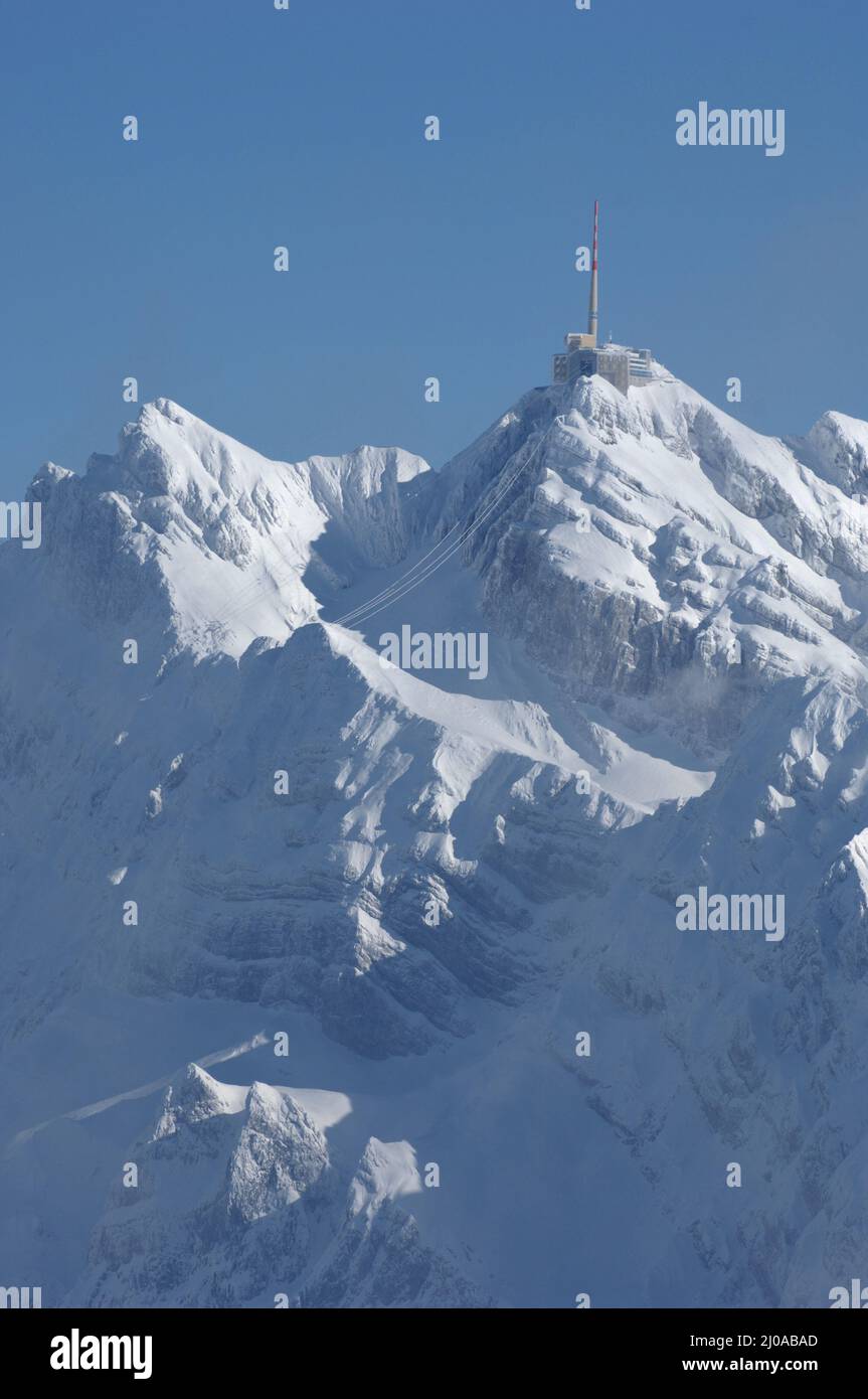 SÃ¤ntis - Alpstein Stock Photo - Alamy