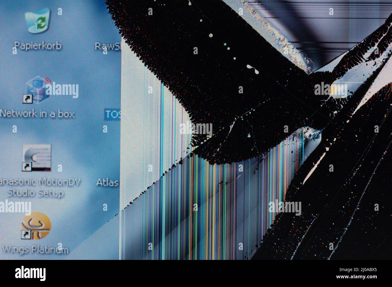 Defective TFT display Stock Photo - Alamy