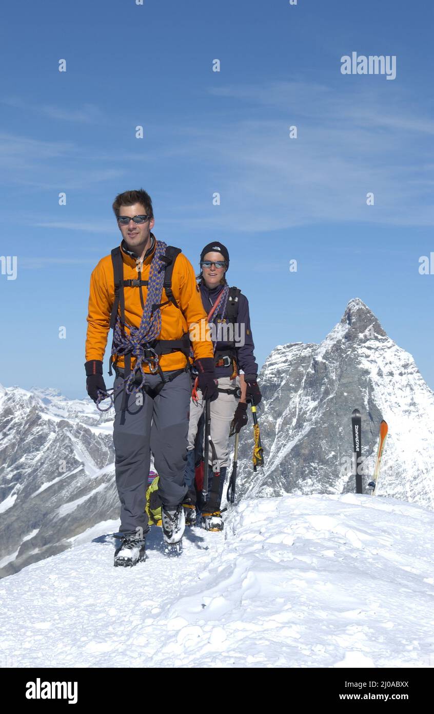 On the Breithorn Stock Photo - Alamy
