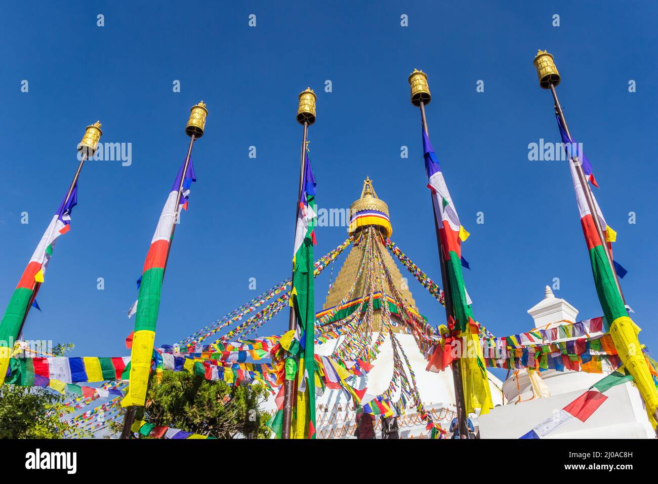 Prayer flag pole hi-res stock photography and images - Alamy