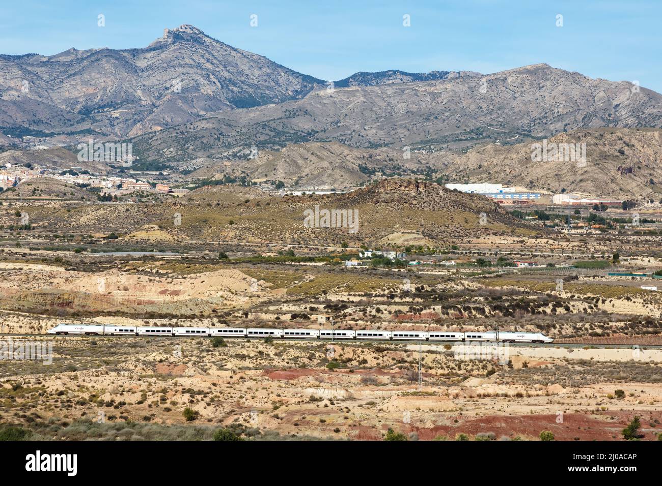 Alicante, Spain - February 16, 2022: Talgo 250 high-speed train of ...