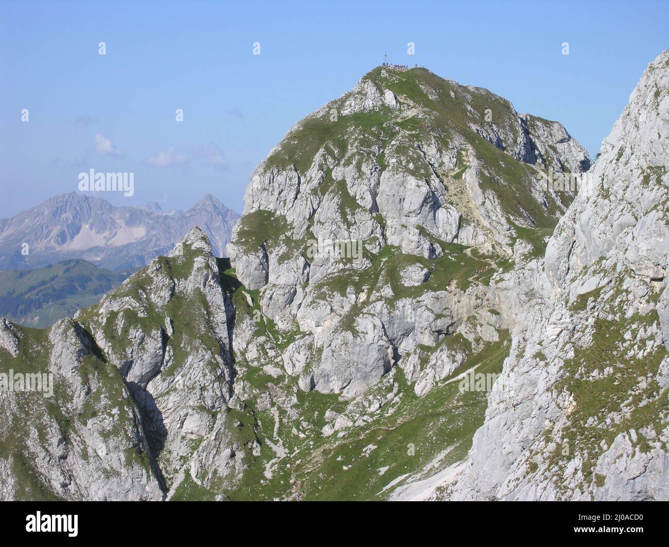 Red alpine spike Stock Photo - Alamy