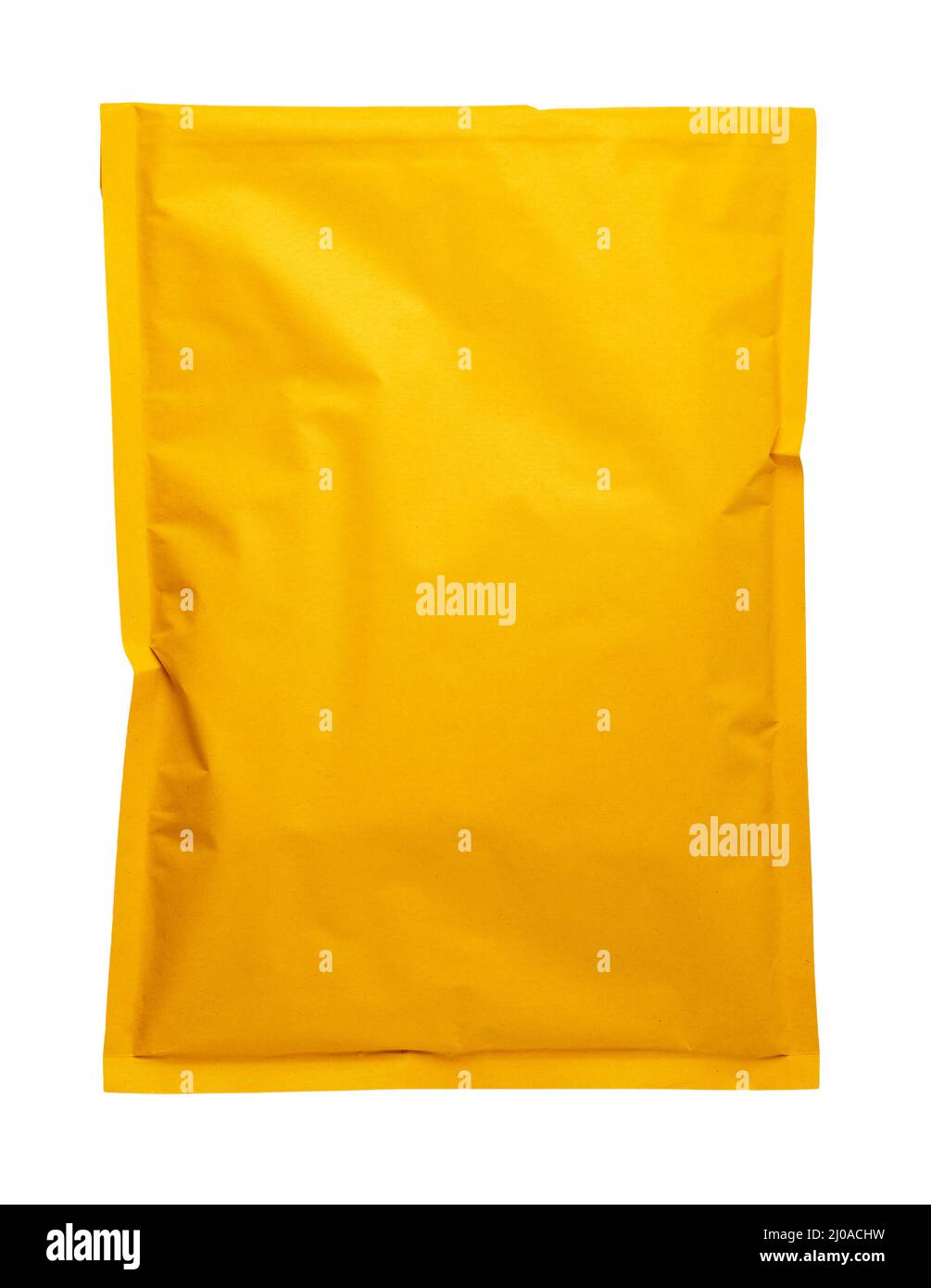 Brown envelope front and back isolated on white background. Letter top ...