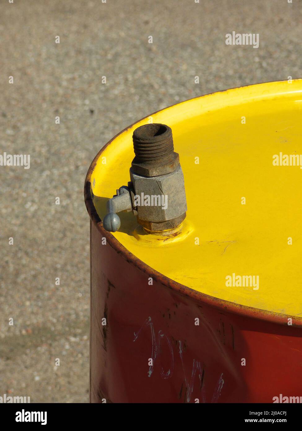 Red oil barrel hi-res stock photography and images - Alamy