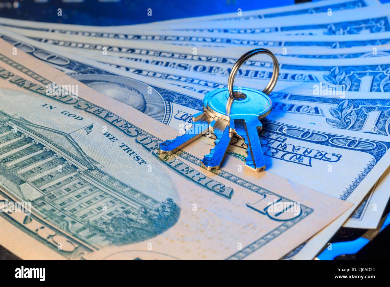 American money in lock hi-res stock photography and images - Alamy
