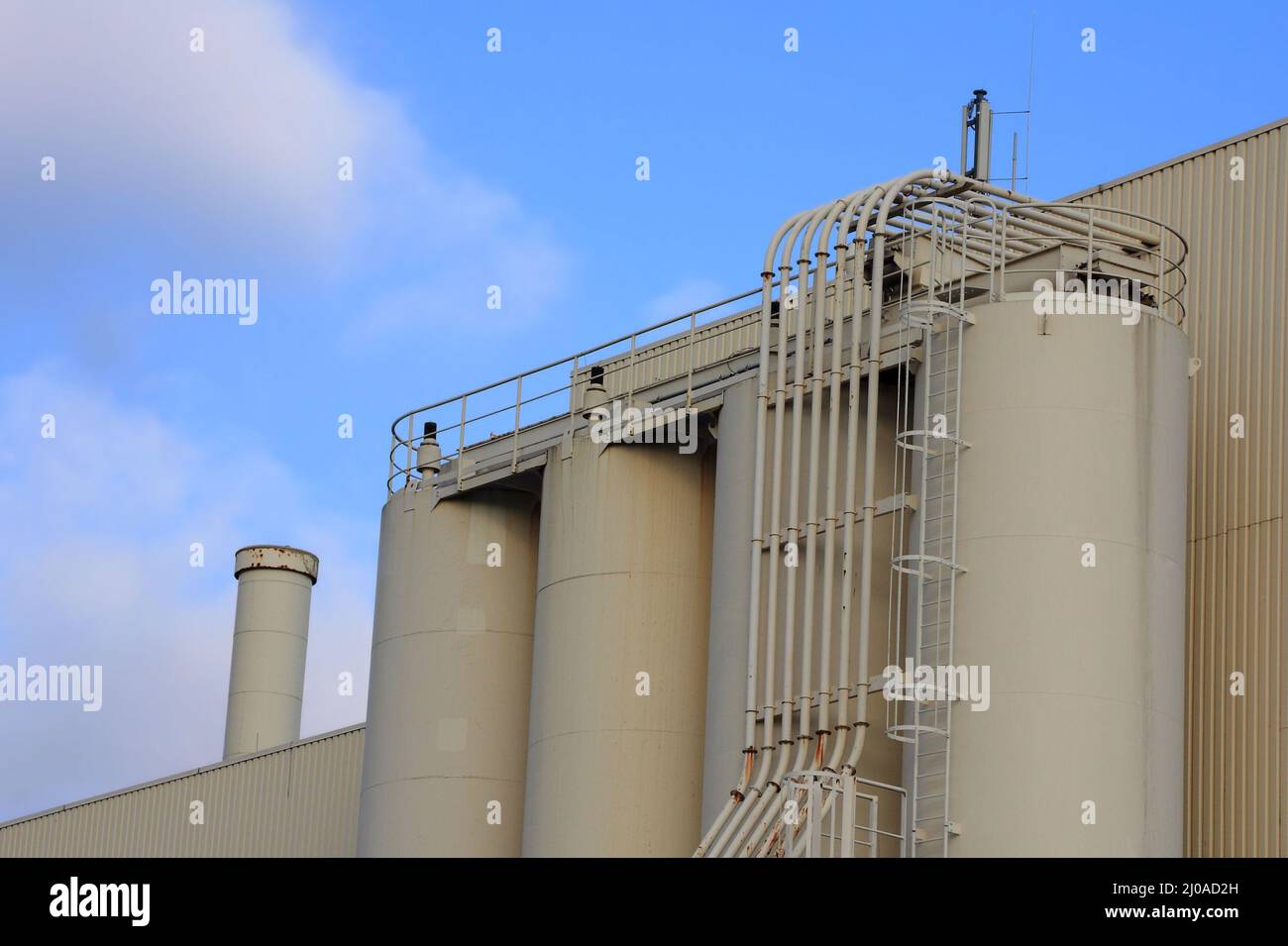 Cement works chimney hi-res stock photography and images - Alamy