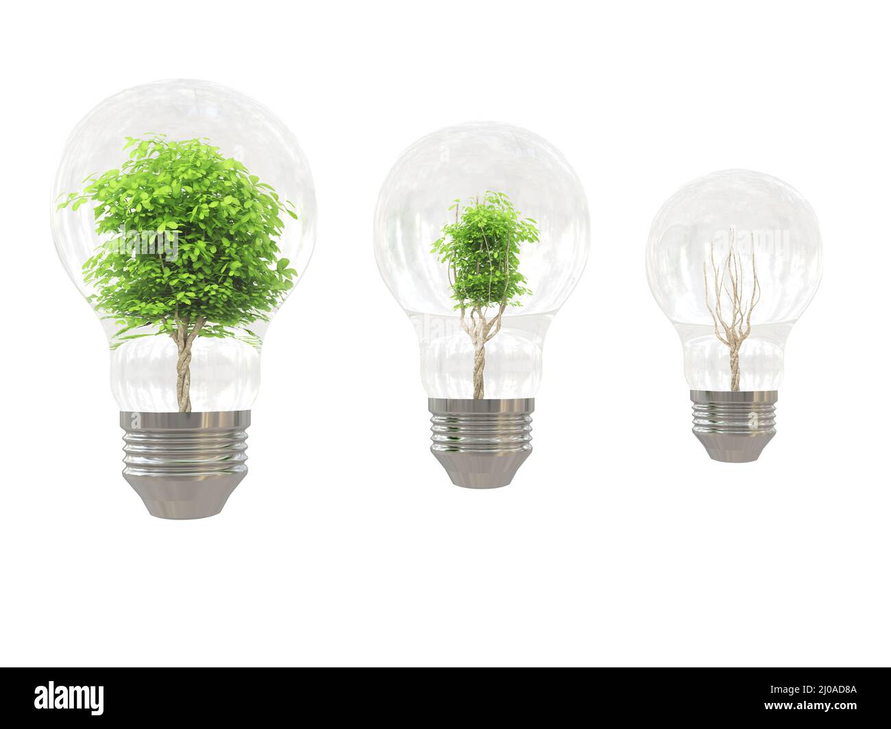 3d illustration tree in Cut Out Stock Images & Pictures - Alamy