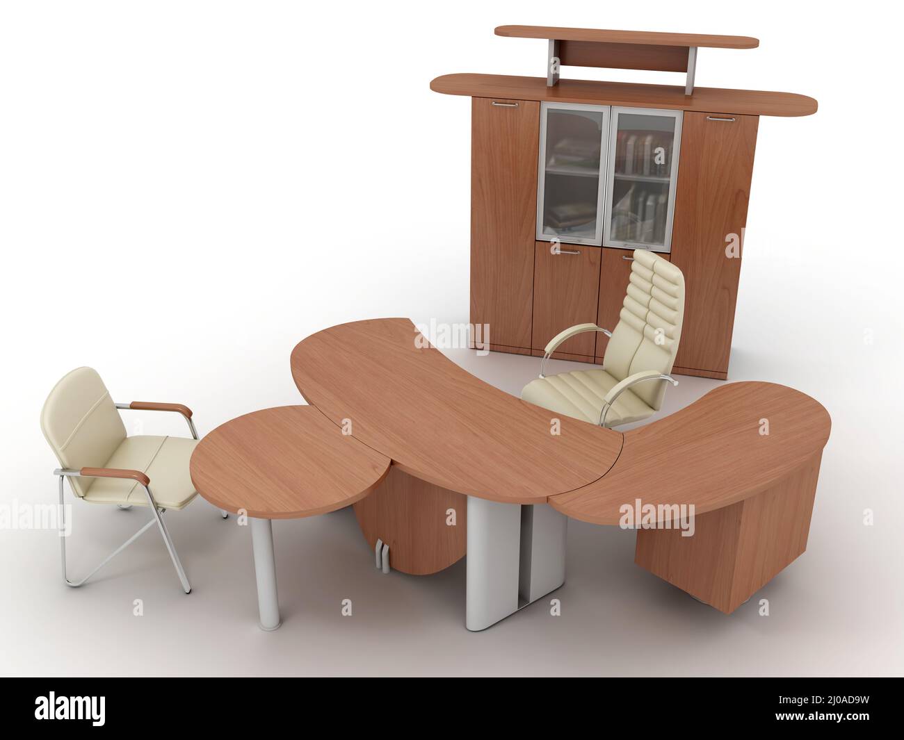 The office director's furniture complete set Stock Photo - Alamy