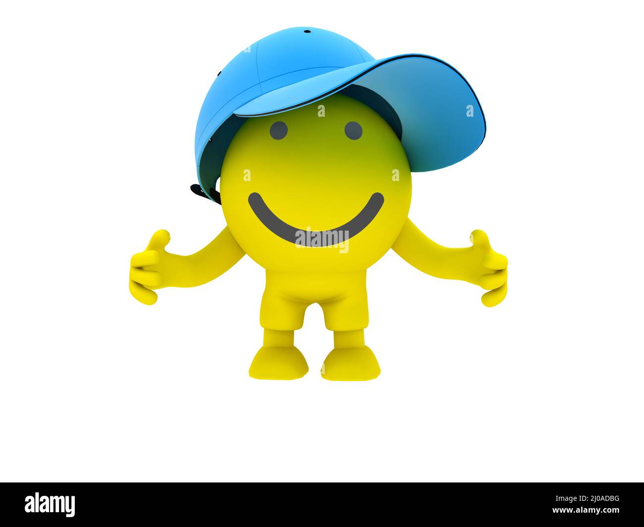 The smiley in a cap Stock Photo - Alamy