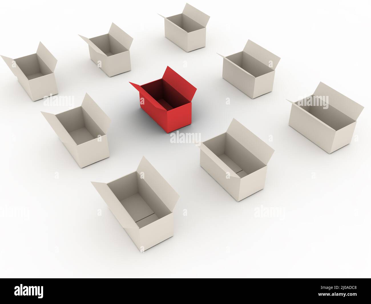 Open boxes hi-res stock photography and images - Alamy