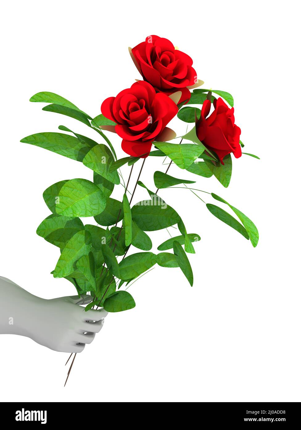 Giving flowers hand Cut Out Stock Images & Pictures - Alamy