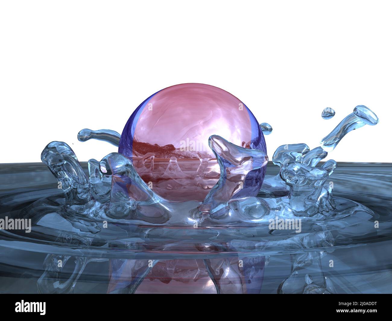 3d water splashes hi-res stock photography and images - Alamy