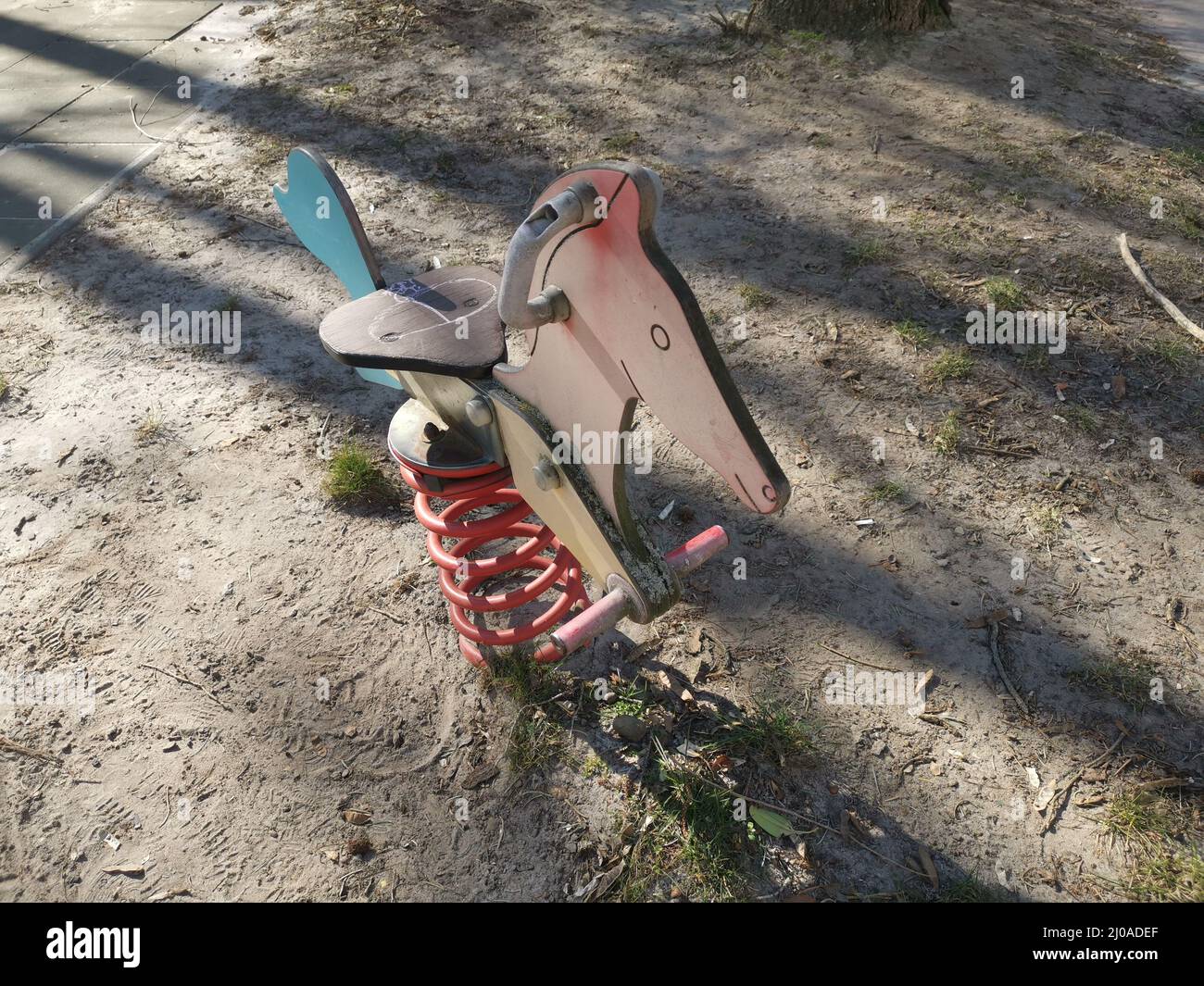 Spring swing horse hi-res stock photography and images - Alamy