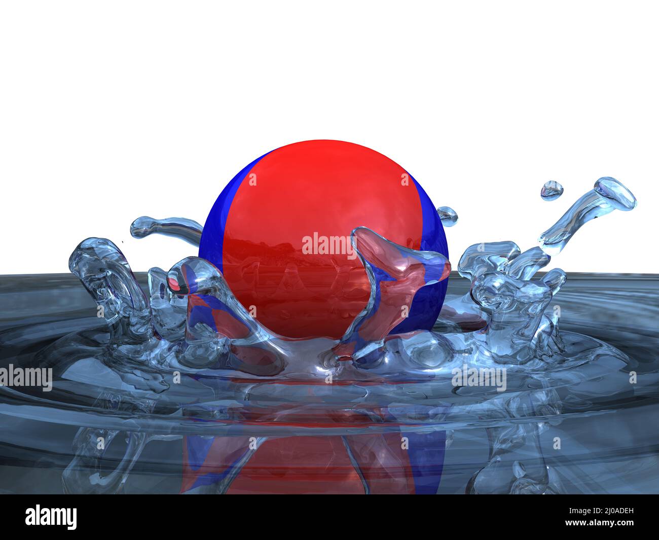 Ball with water splashes hi-res stock photography and images - Alamy