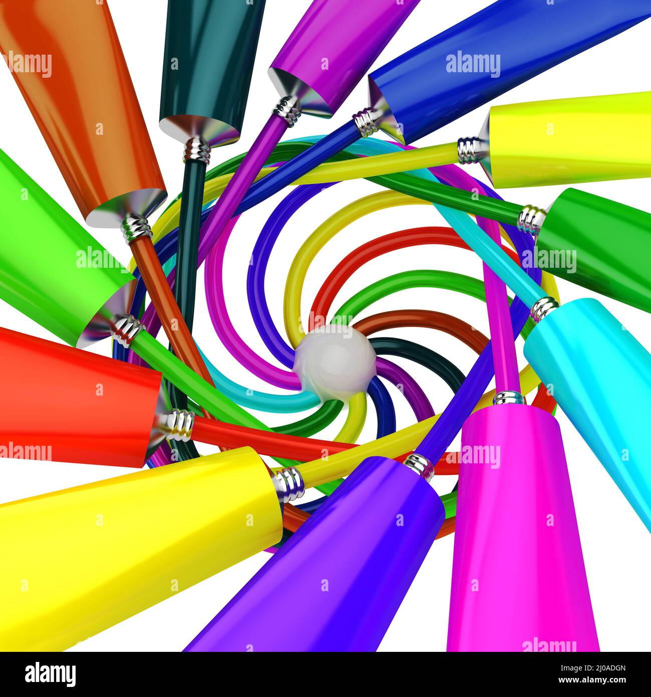Spiral from paint Stock Photo - Alamy