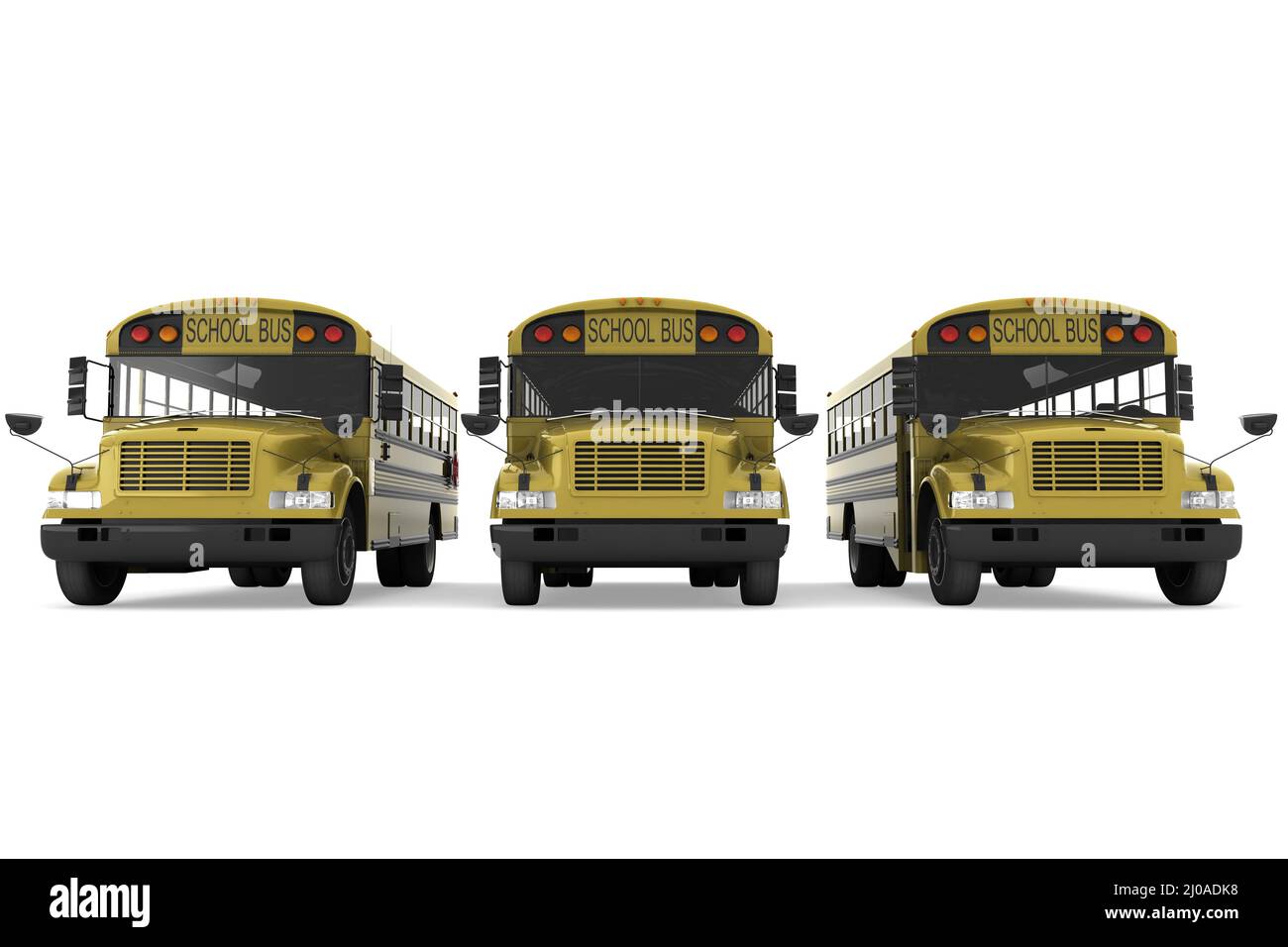 Empty buses Cut Out Stock Images & Pictures - Alamy