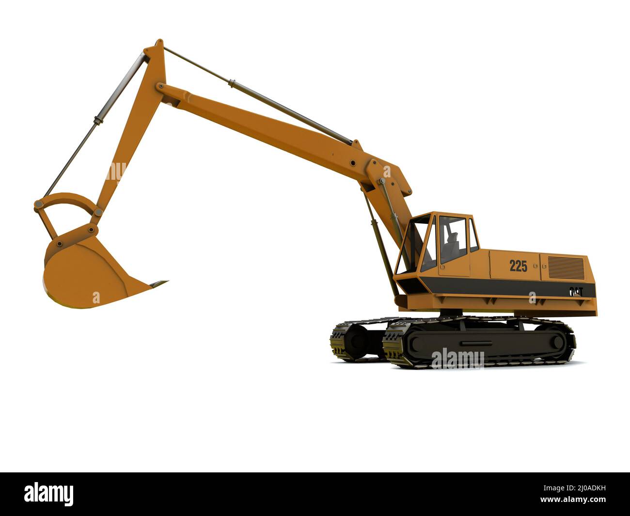 Caterpillar tractor digger Cut Out Stock Images & Pictures - Alamy