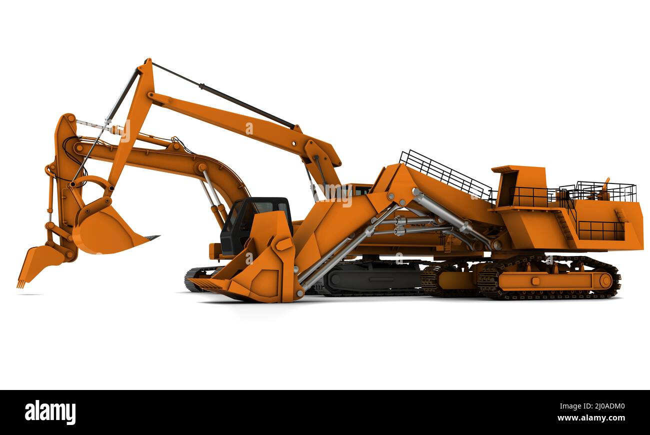 Diggers tractor Cut Out Stock Images & Pictures - Alamy