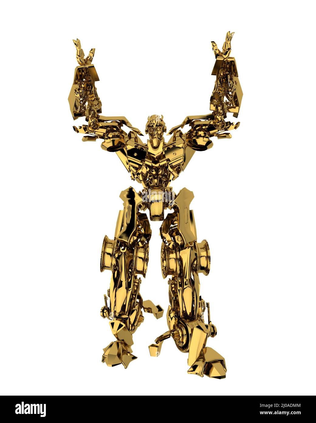 Cartoon metallic robot hi-res stock photography and images - Alamy