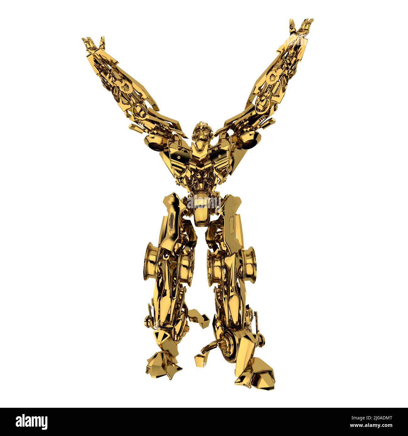 Cartoon metallic robot hi-res stock photography and images - Alamy