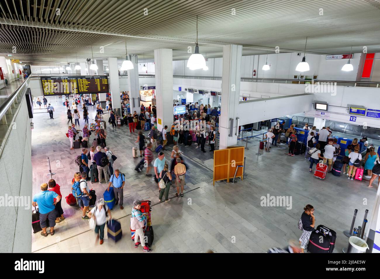 Heraklion, Greece - September 17, 2018: Terminal of Heraklion Airport ...