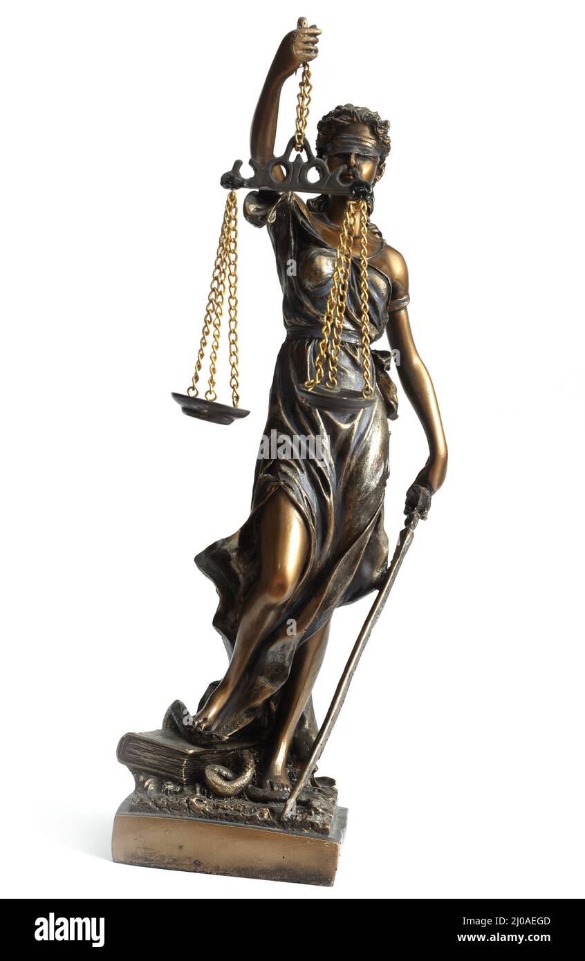 Themis scales Cut Out Stock Images & Pictures - Alamy