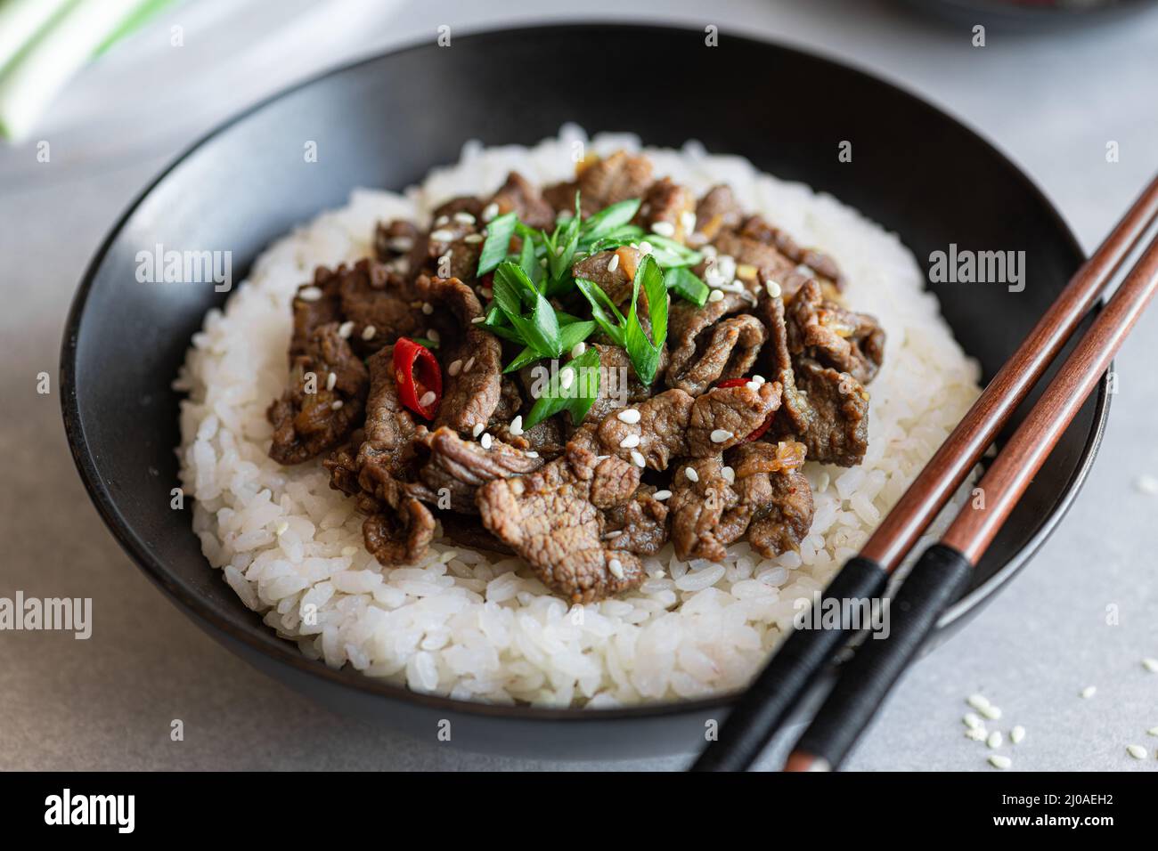 Bulgogi , traditional korean dish Stock Photo - Alamy